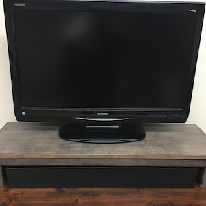 LED TV Riser Stand in Maple Hardwood Made in the USA - Etsy