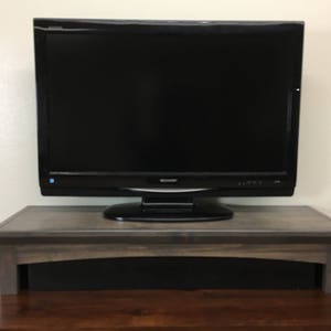 LED TV Riser Stand in Shaker Alder New Colors! - Etsy