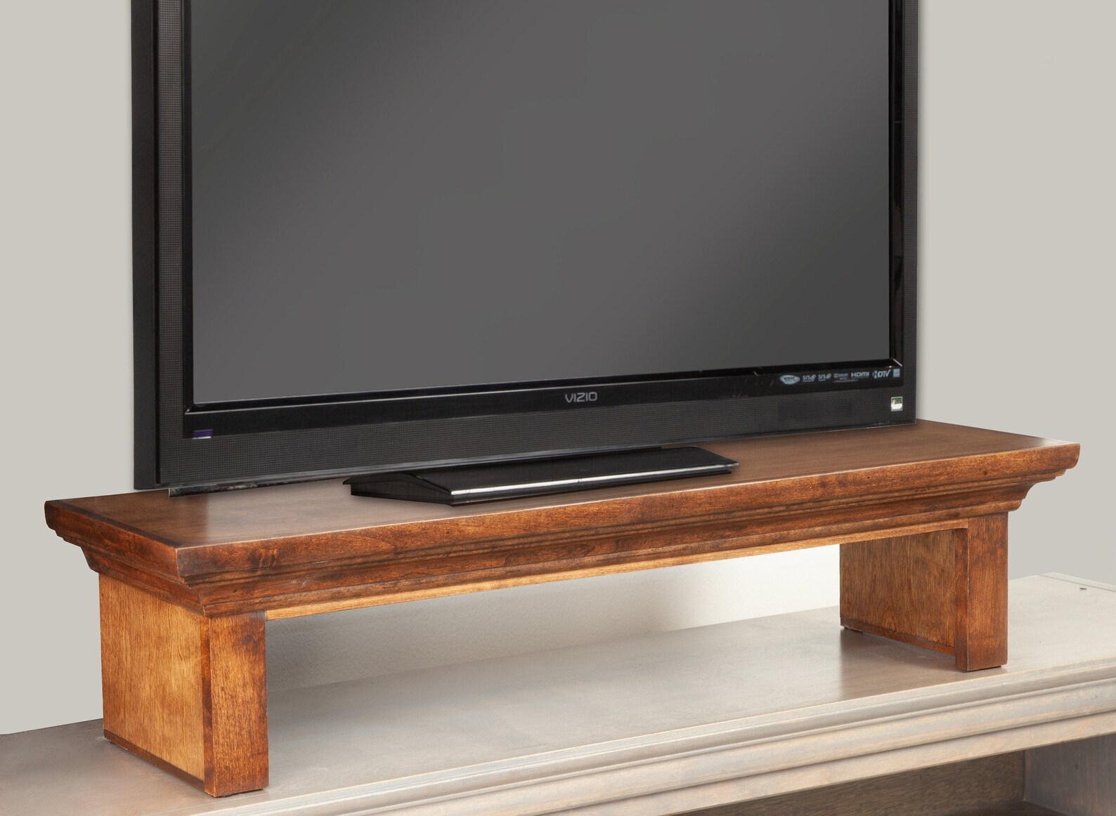 LED TV Riser Stand in Alder With Crown Molding New Colors - Etsy