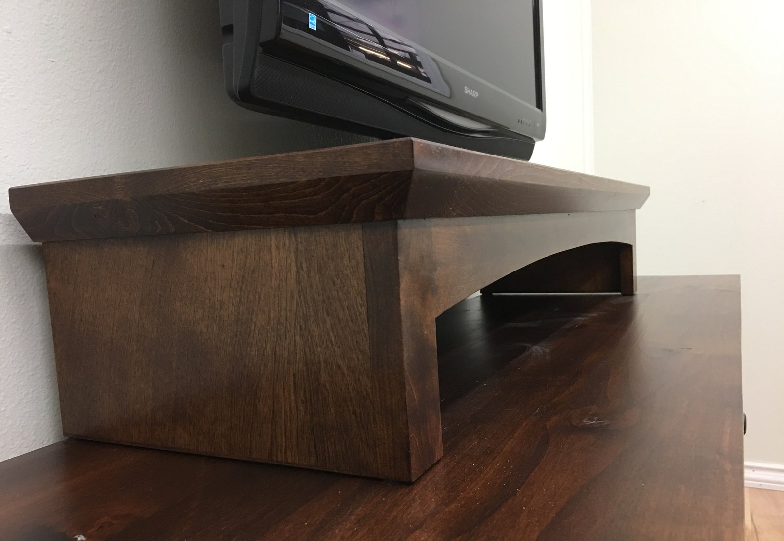 LED TV Riser Stand in Shaker Alder New Colors - Etsy