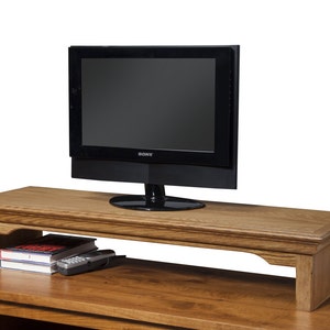 TV LED Riser Stand Laptop Printer Stand Entertainment Center Organizer ...