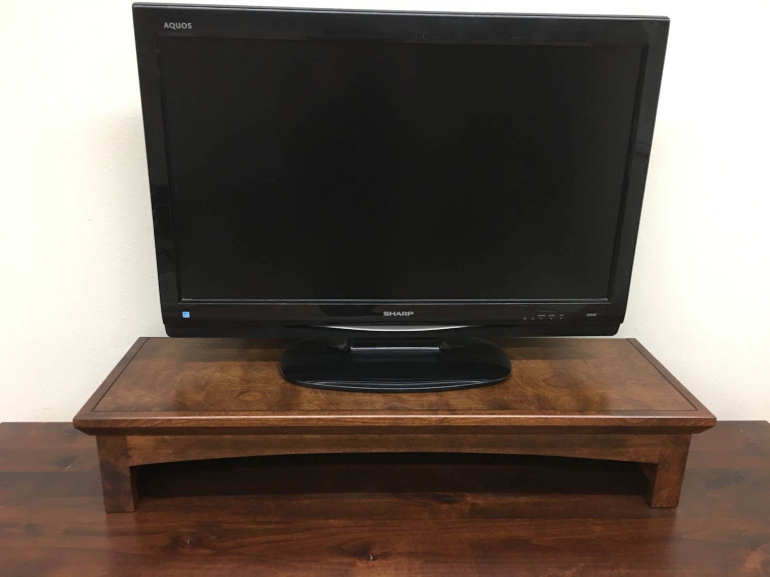 LED TV Riser Stand in Shaker Alder New Colors! - Etsy