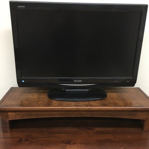 LED TV Riser Stand in Shaker Alder New Colors! - Etsy