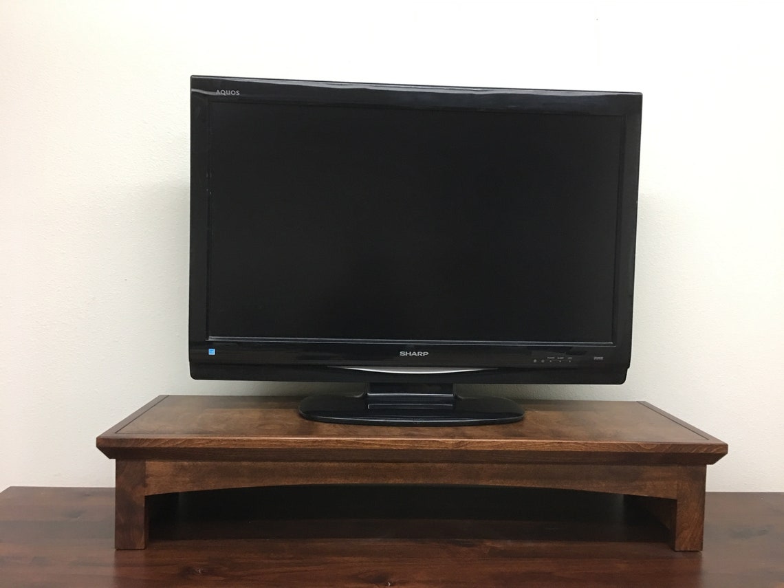 LED TV Riser Stand in Shaker Alder New Colors - Etsy