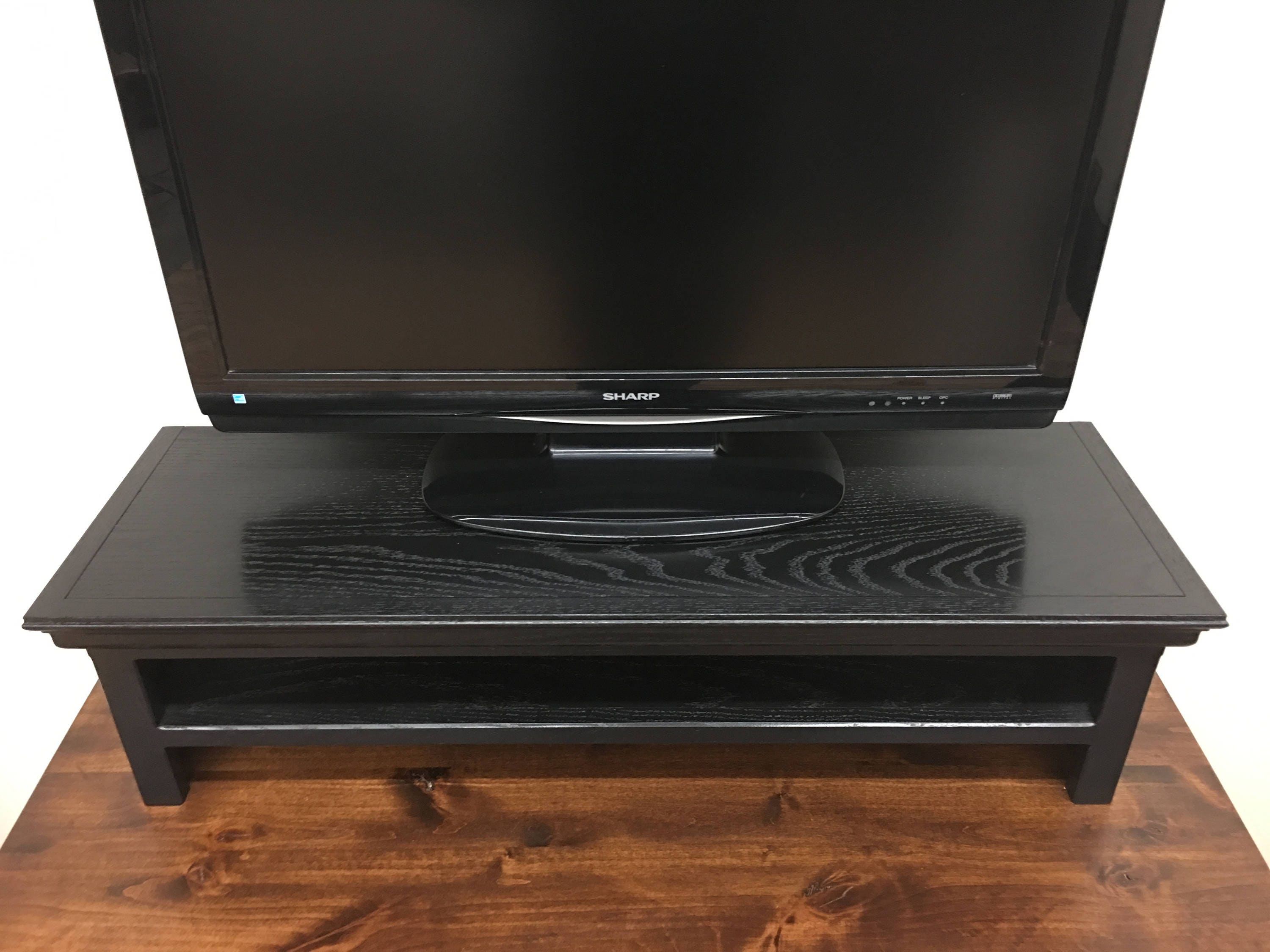 LED TV Riser Stand Entertainment Center Storage Space Saver LCD ...
