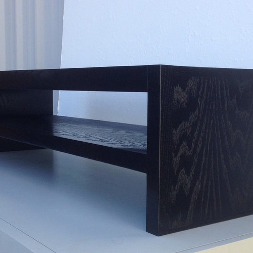 TV Riser Stand Traditional CROWN Style in Oak Wood With Black - Etsy