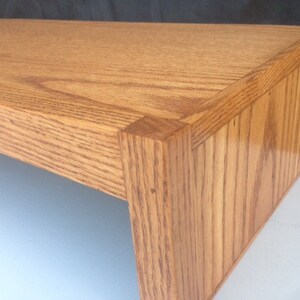 LED TV Monitor Riser Desktop Organizer Modern Oak - Etsy