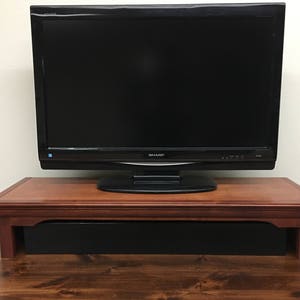 LED TV Riser Stand Laptop Organizer Stand Traditional Alder New Colors ...