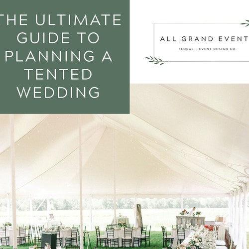 The Ultimate Guide To Planning A Tented Wedding Pdf Etsy