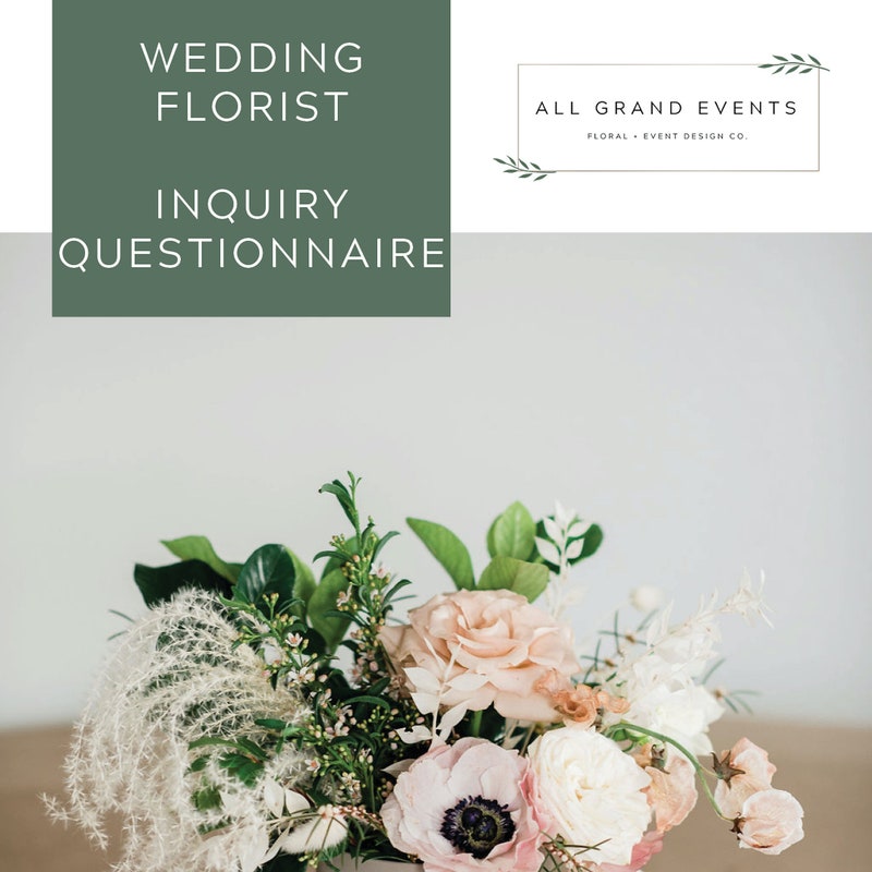 Florist Form - Etsy