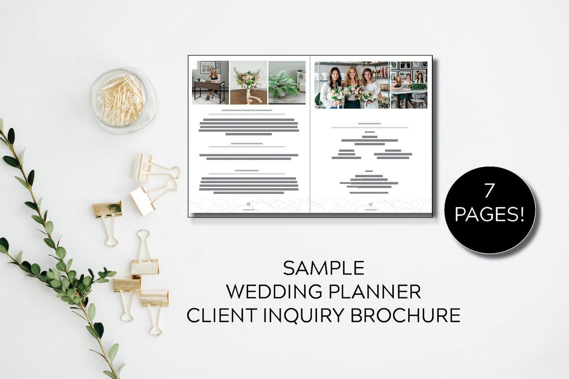 Client Inquiry Magazine SAMPLE Wedding Planner Inquiry Guide Instant ...