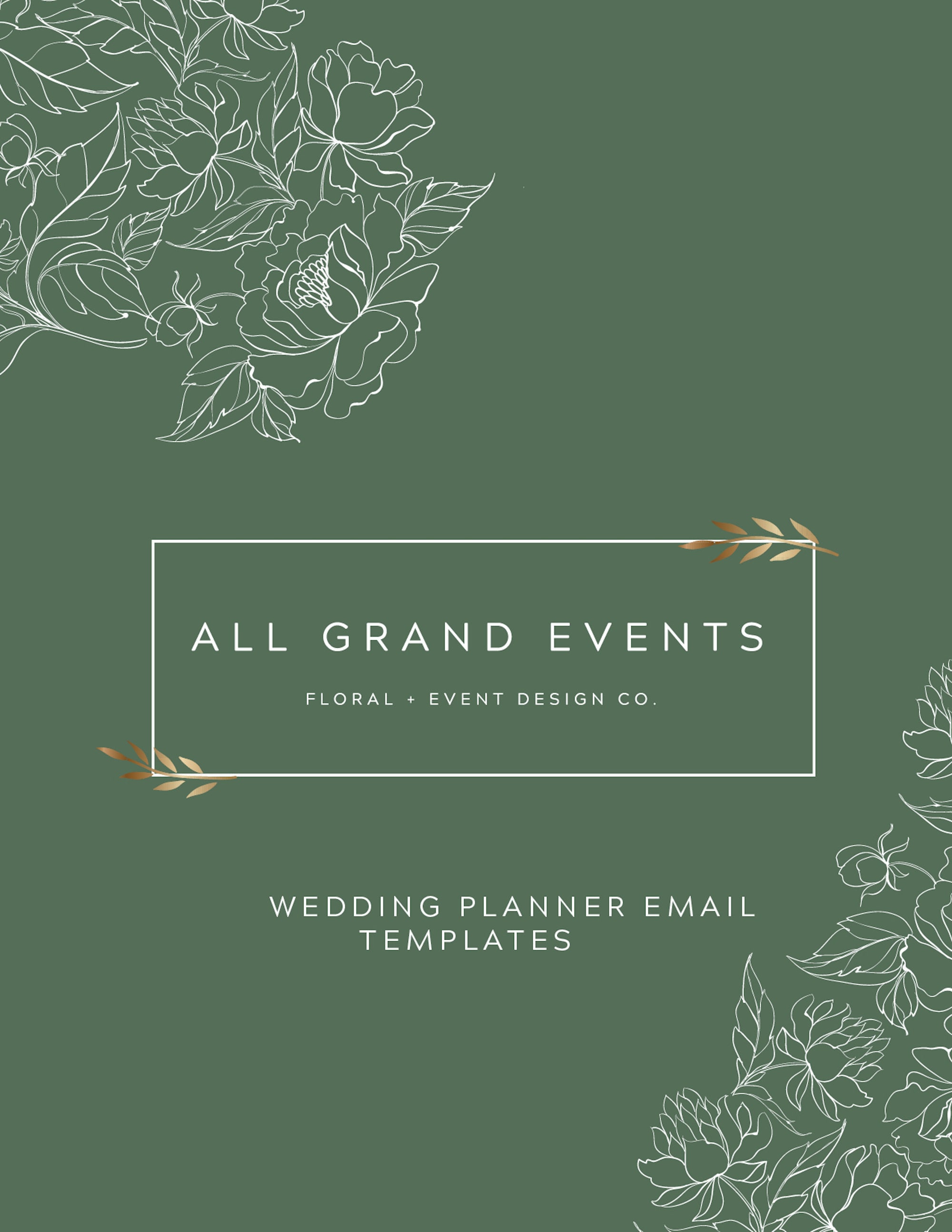 Wedding Planner Client Email Templates - SAMPLE PDF - Digital Download ...