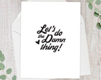 Do the Damn Thing - Etsy