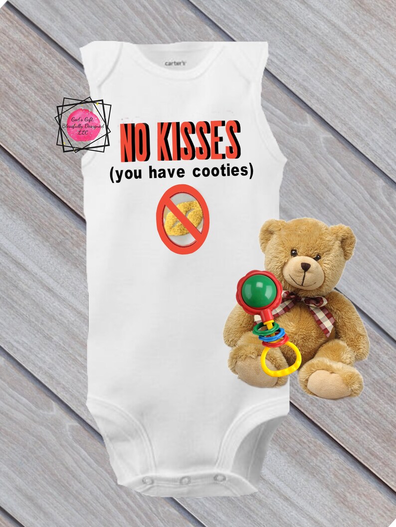 No Kisses You Have Cooties Infant Bodysuit Baby Newborn | Etsy