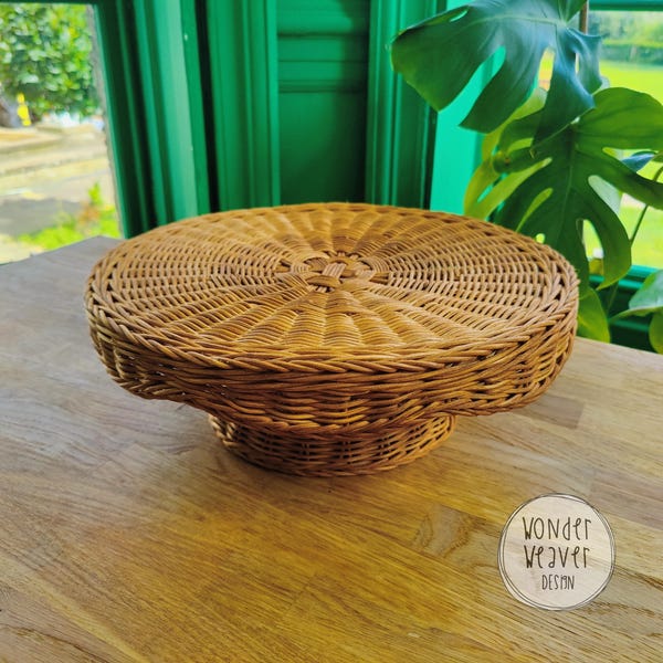 Wicker Cake Stand - Etsy