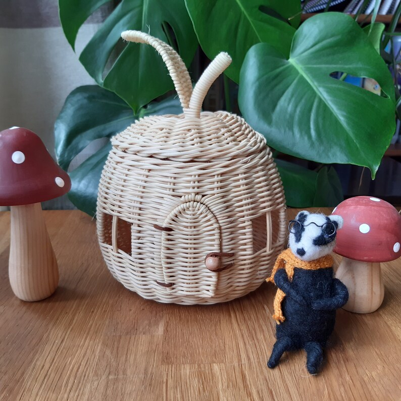 Rattan Apple House Fairy House Apple Wonderweaver Design - Etsy