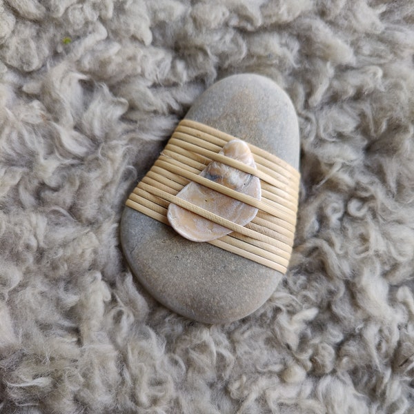 Cane Wrapped Rocks - Etsy