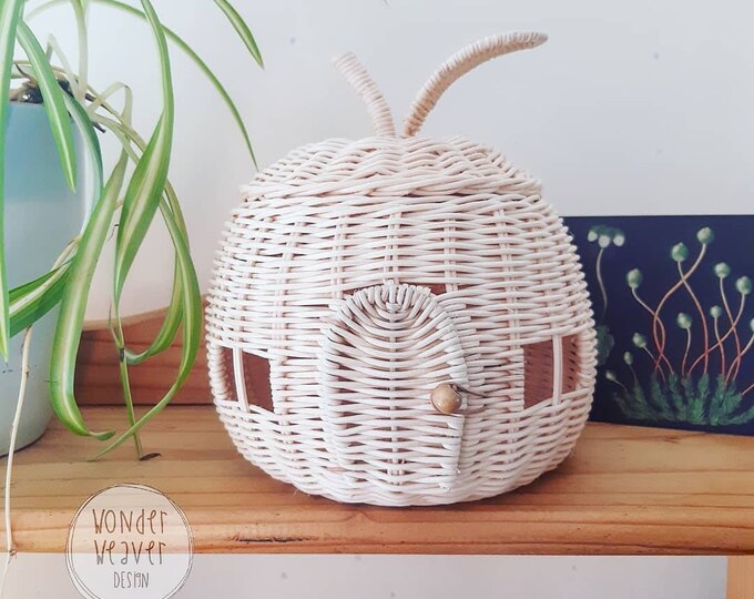 Rattan Apple House Fairy House Apple Wonderweaver Design - Etsy