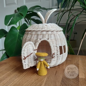 Rattan Apple House Fairy House Apple Wonderweaver Design Handmade - Etsy