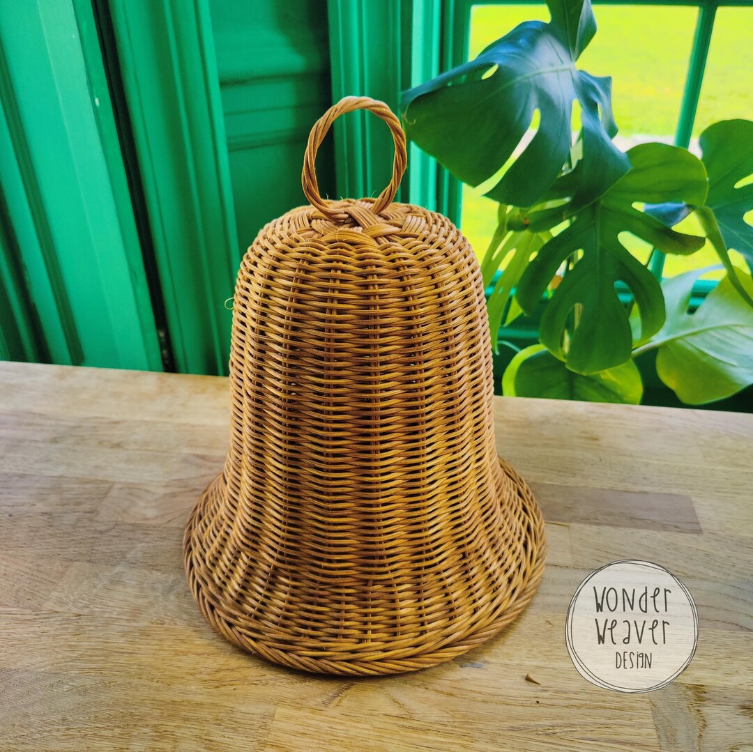 Clearance Sale Till Stock Lasts! Large Rattan Wicker Bell | Christmas Bell | Natural Boho Home ...
