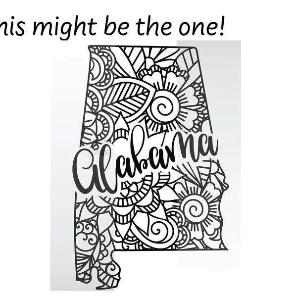 Alabama Monogram - Etsy