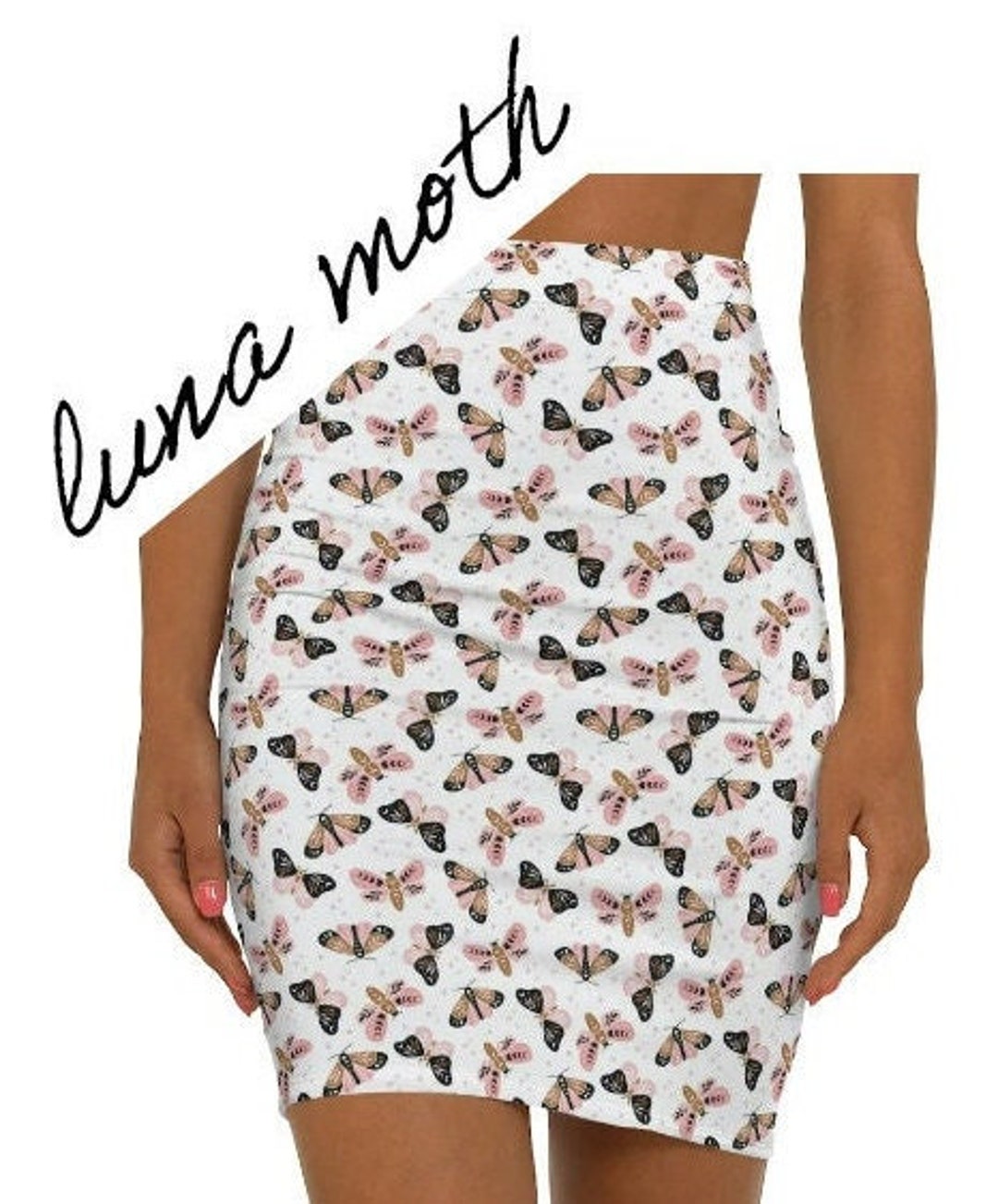 Dark Academia Moth Mini Skirt Butterfly Handmade Skirt - Etsy