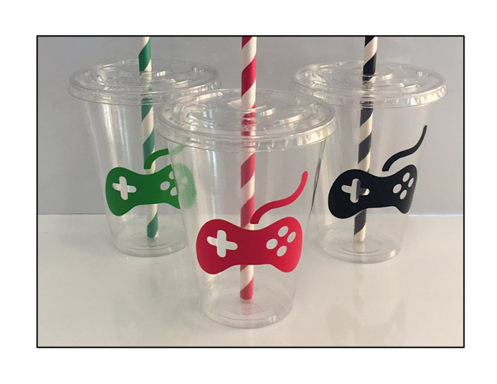 Video Game Gamer Themed Party Cups - Etsy