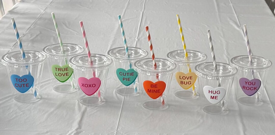 Valentine Themed Party Cups - Etsy