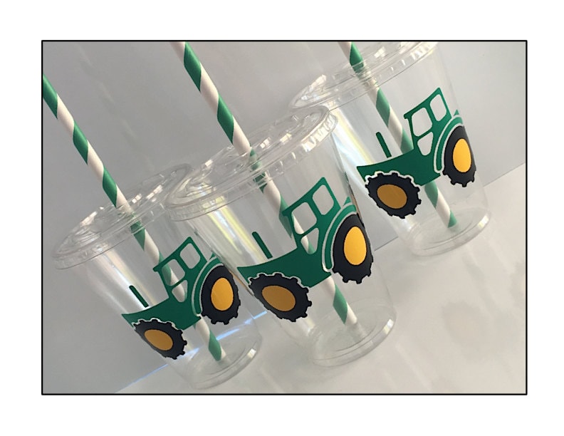 Tractor Farm Themed Party Cups - Etsy