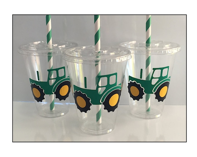 Tractor Farm Themed Party Cups - Etsy