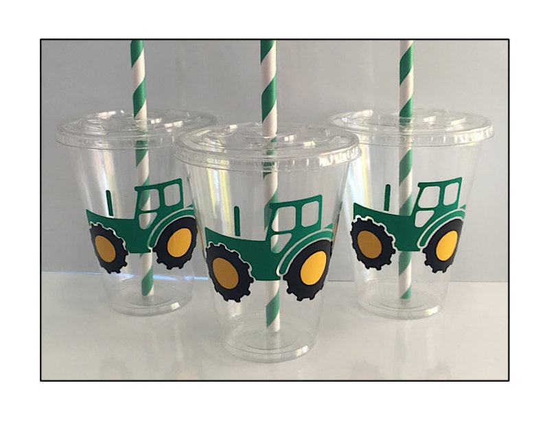 Tractor Farm Themed Party Cups - Etsy