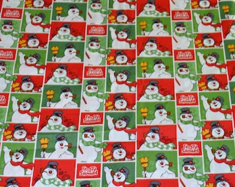 Snowman fabric | Etsy