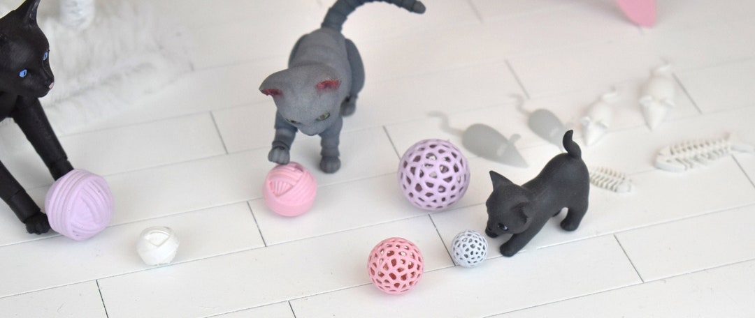 Miniature Cat Toys 1/6, 1/4,1/3 , Pullip, Fashion Royalty, Blythe, BJD ...