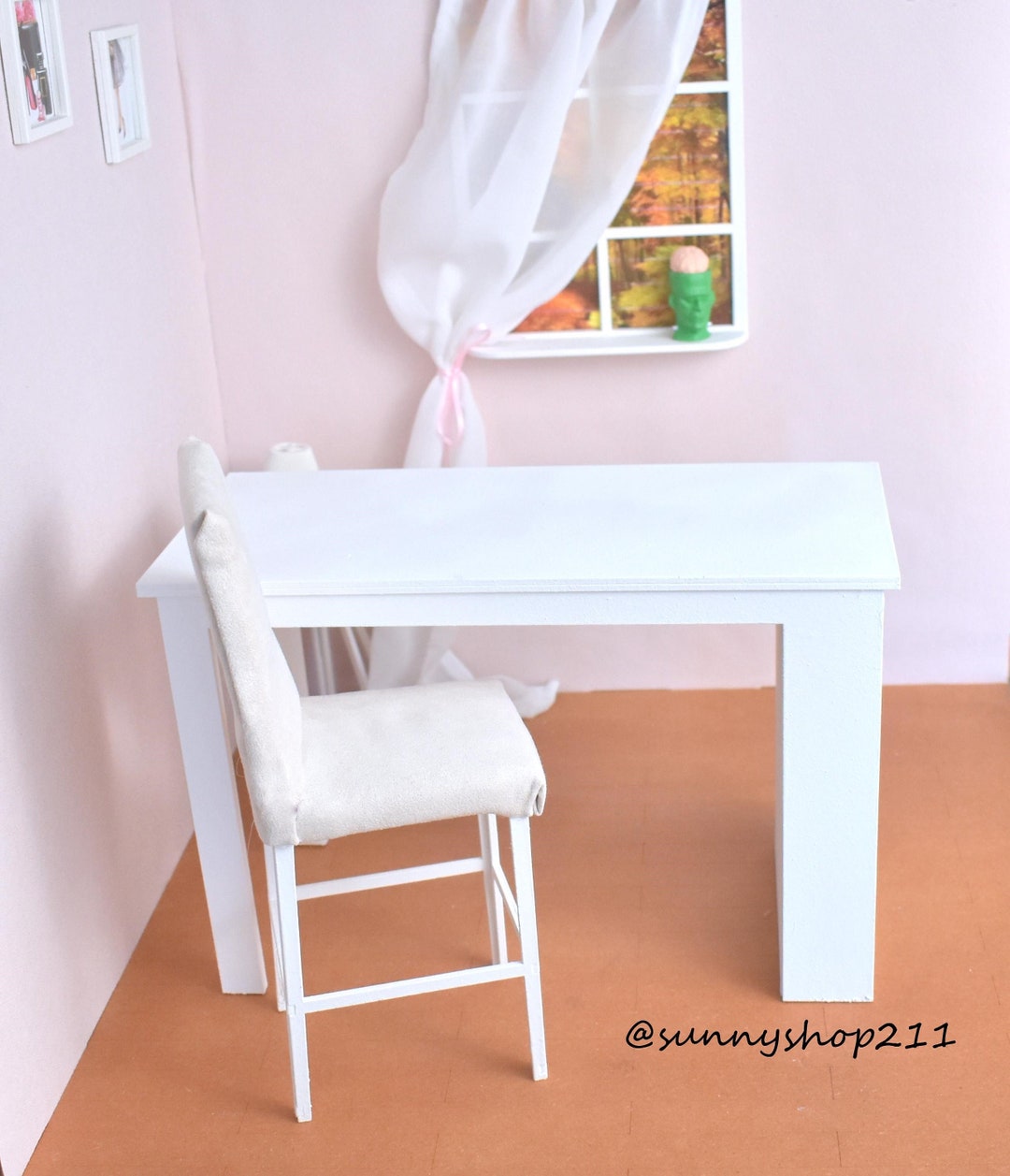 High Desk 1/4 Diorama Unoa for BJD Dolls Minifee, Unoa, MSD, Ellowynn ...