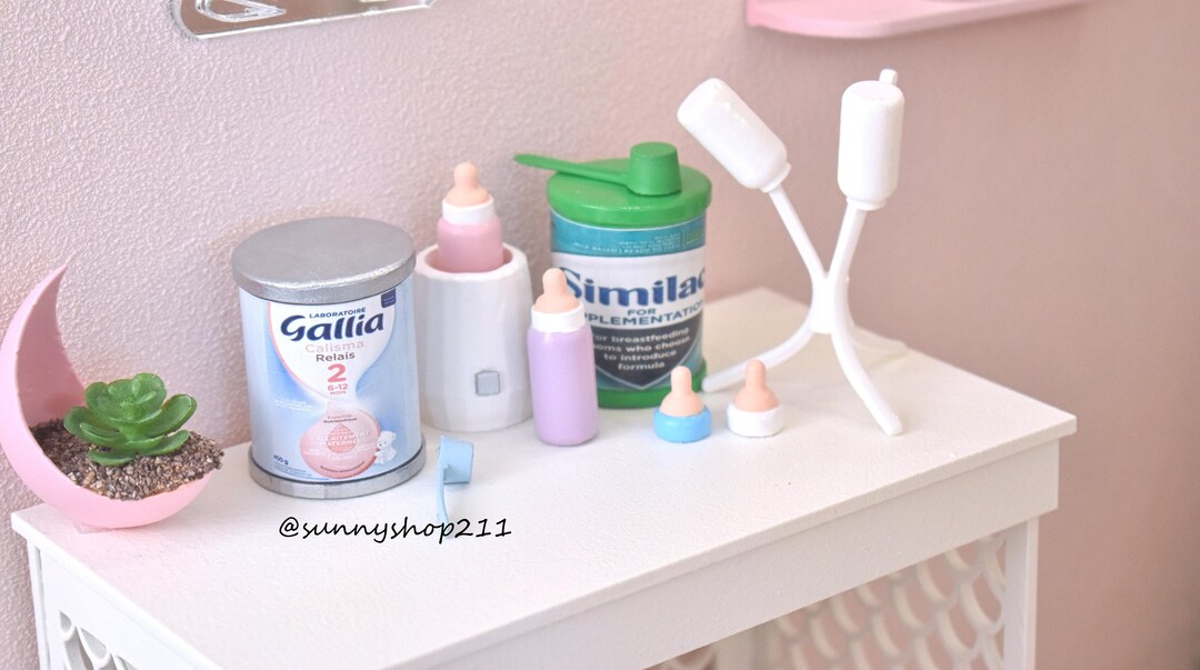 Miniature Baby Food Set 1/8 Bjd Baby Pukifee, Nappy Choo, Mini Reborn ...