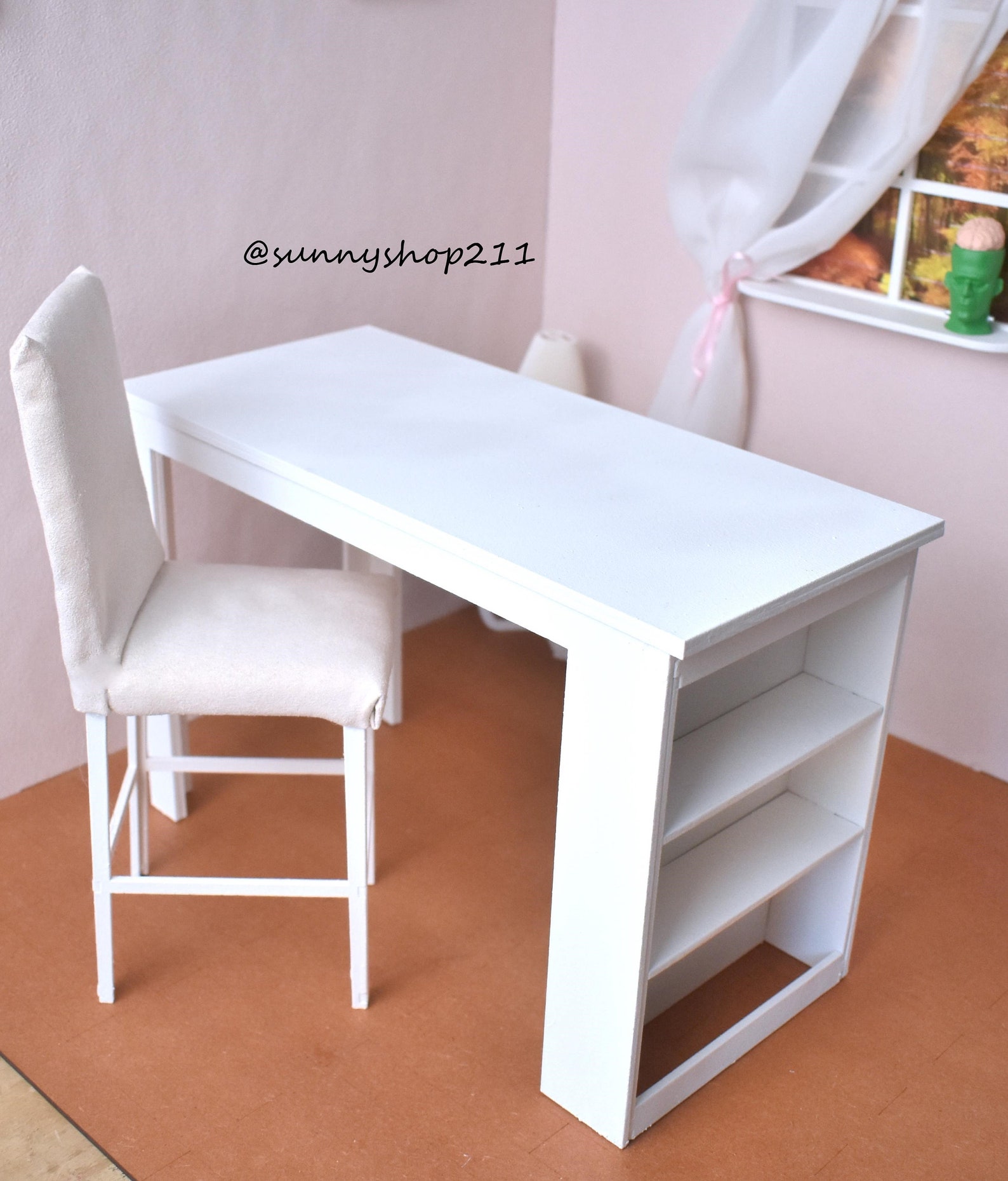 High Desk 1/4 Diorama Unoa for BJD Dolls Minifee, Unoa, MSD, Ellowynn ...