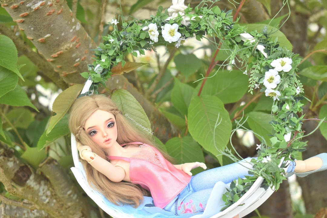Flower Swing for 1/4 BJD Dolls, Minifee MSD Diorama - Etsy