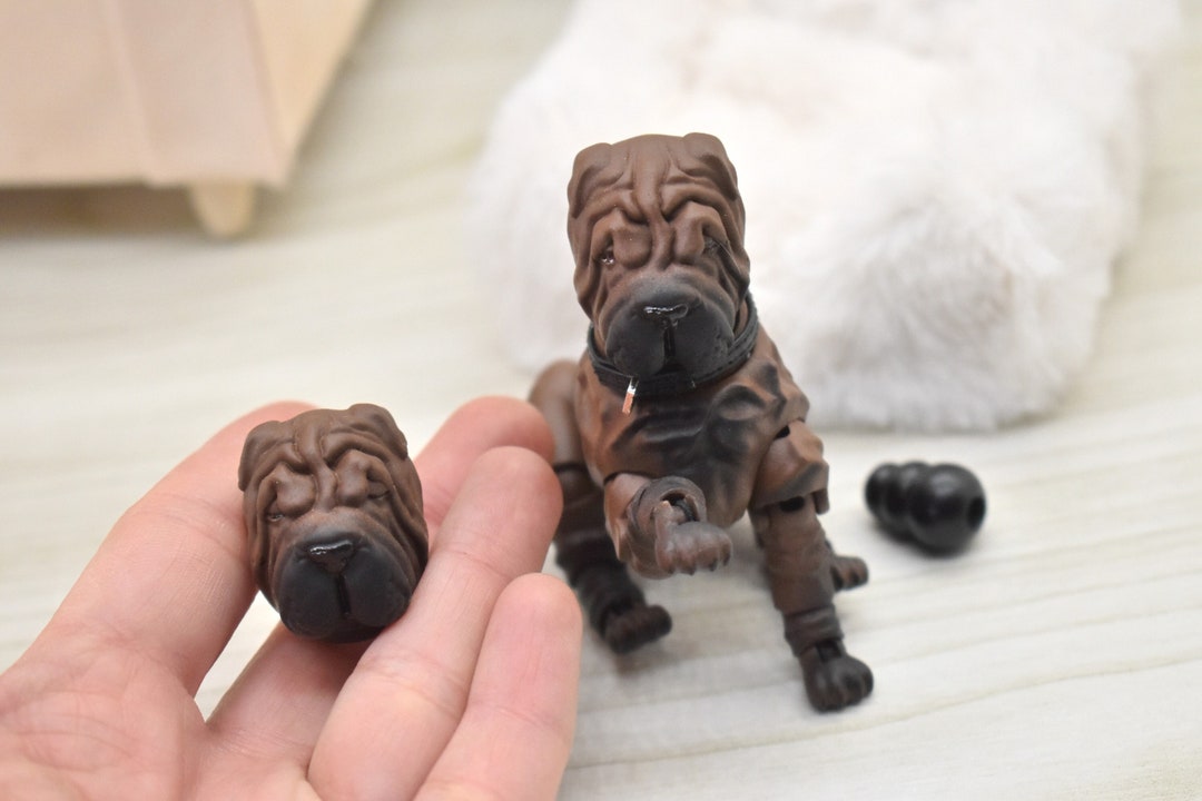 Shar-peï Bjd "aria" 1/4, 1/6, Dolls, Miniature MSD Minifee Dog ...