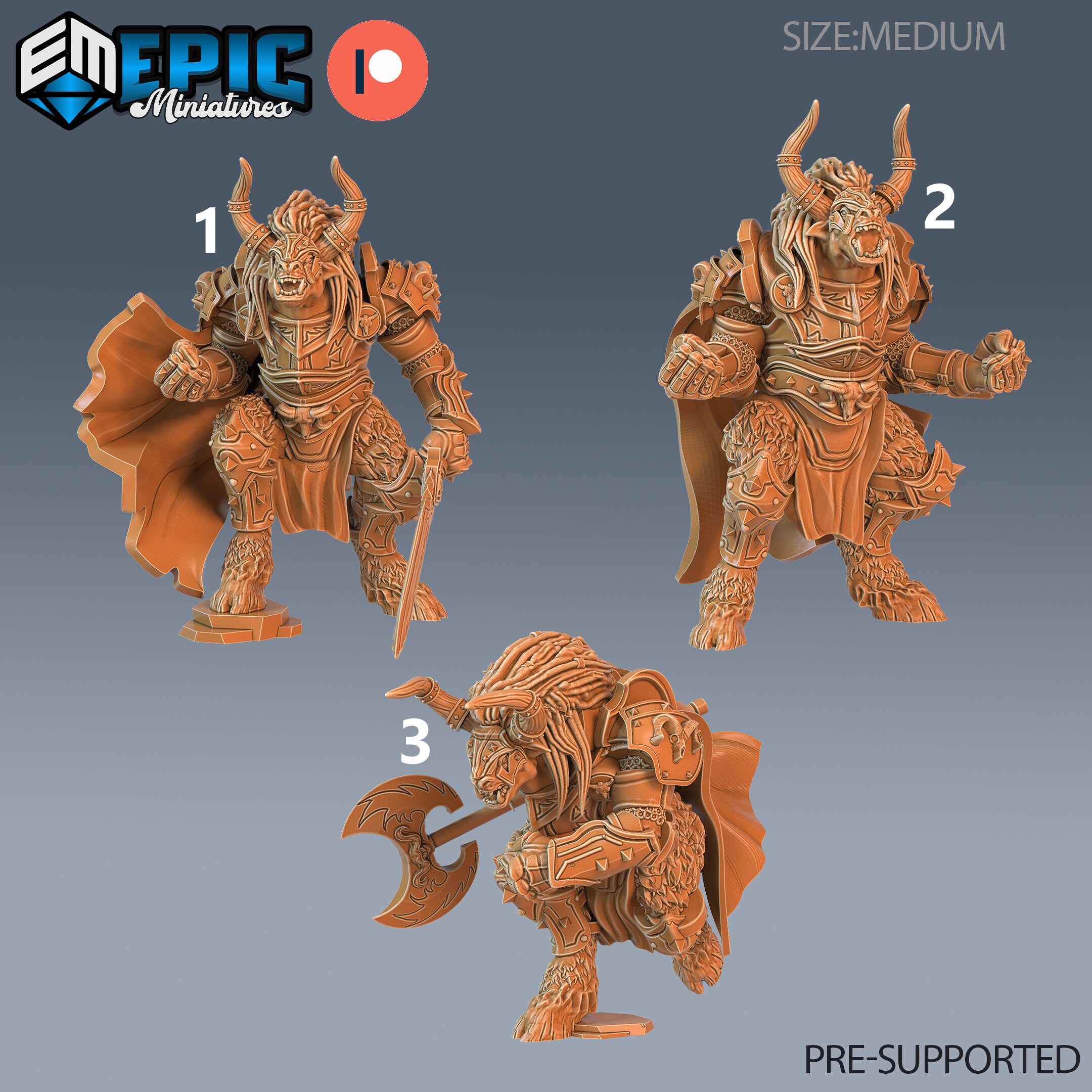 Wooly Minotaurs by Epic Miniatures - Etsy