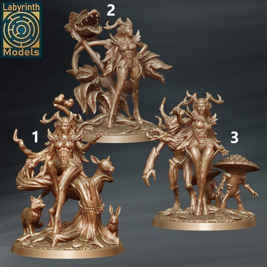Forest Elf Dryads by Labyrinth Models - Etsy