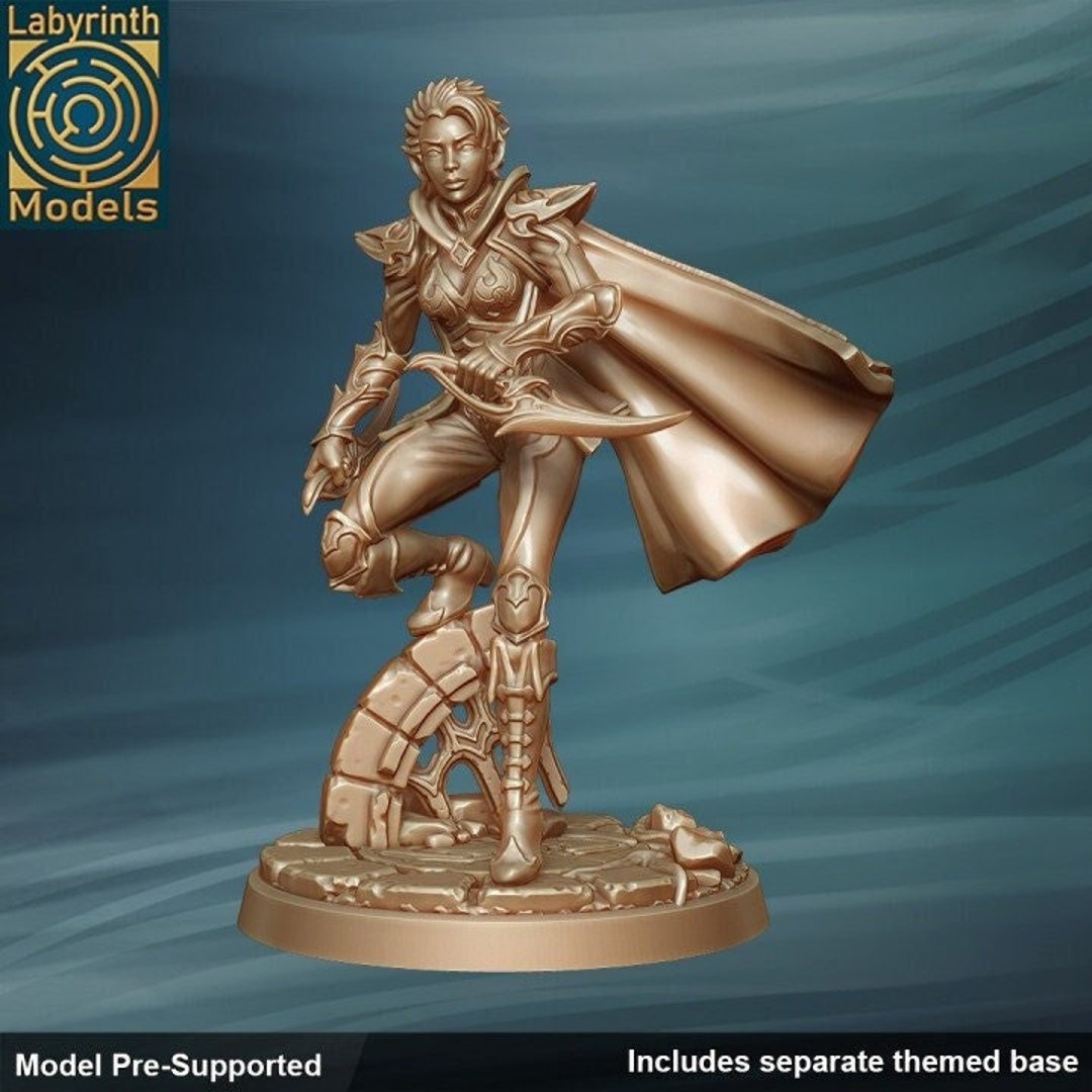 Dark Elf Champion by Labyrinth Models - Etsy