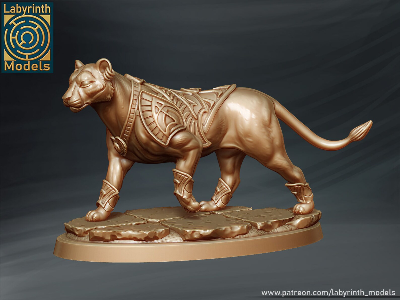 Kemet Sekhmet Lions by Labyrinth Models - Etsy