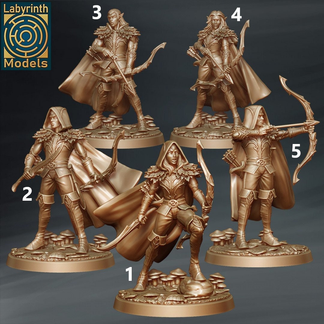 Forest Elf Rangers by Labyrinth Models - Etsy