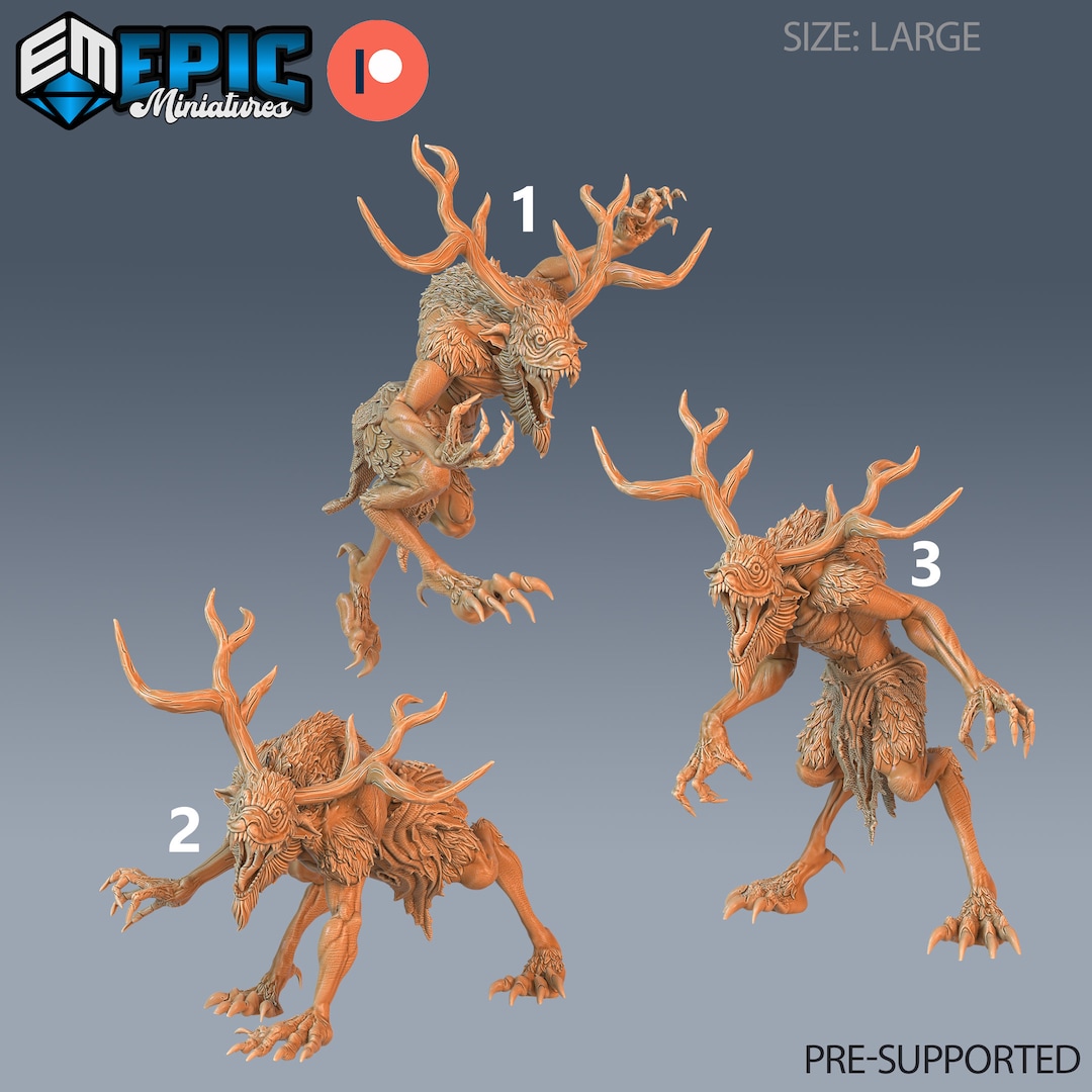 Wendigo (L) by Epic Miniatures - Etsy