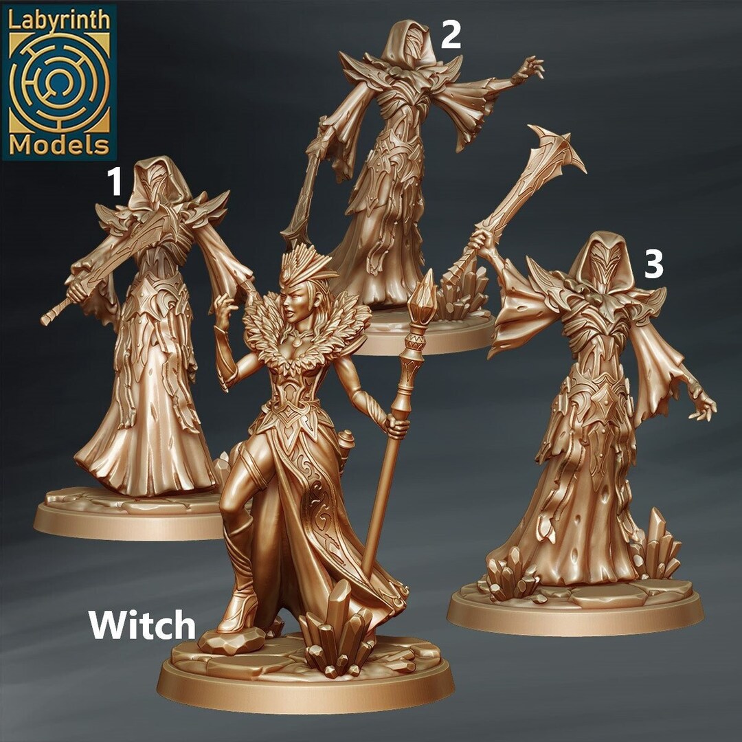 Ice Wraiths and Winter Witch by Labyrinth Models - Etsy