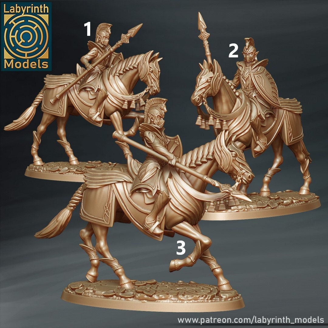 Radiant Elf Calvary by Labyrinth Models - Etsy