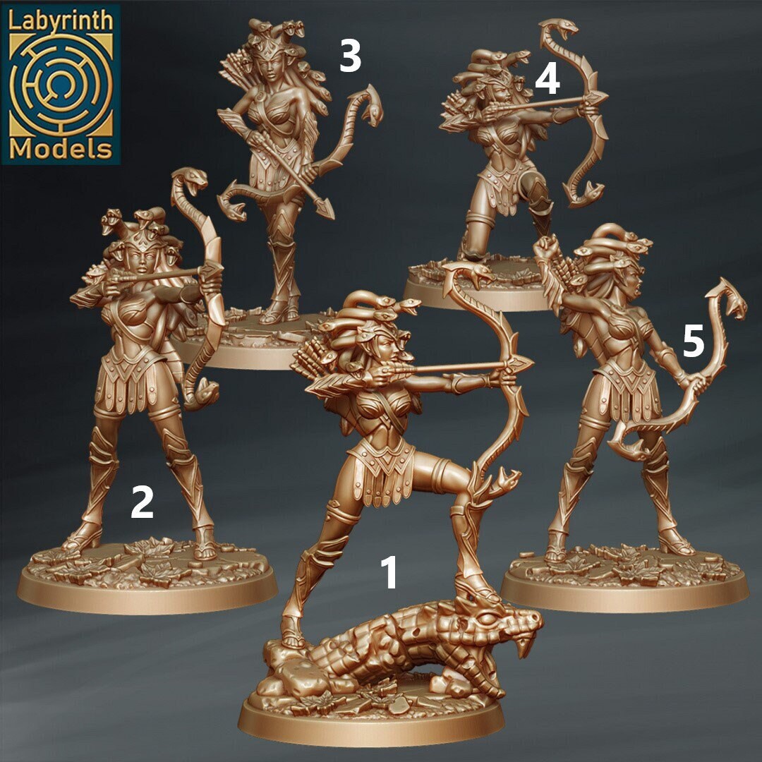 Olympian Gorgon Archers by Labyrinth Models - Etsy