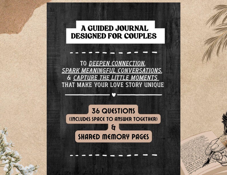 Between Us Couples Journal - Guided Journal - 36 Questions, Shared ...