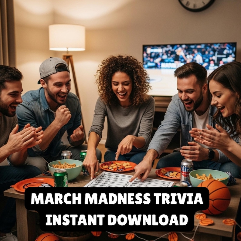 March Madness Trivia Game | Basketball NCAA Watch Party (PDF Download ...