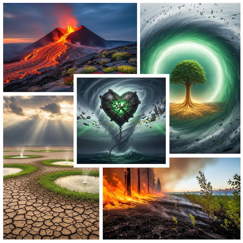 Natural Disaster SVG Clipart Bundle, Tornado, Earthquake (instant ...